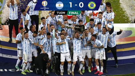 Final Copa América 2021 Argentina 1 0 Brasil Resultado Goles Resumen