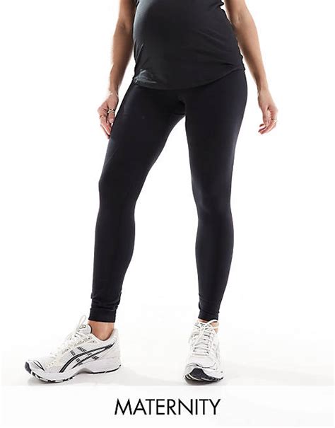 Asos 4505 Icon Maternity Soft Touch Yoga Legging In Black Asos
