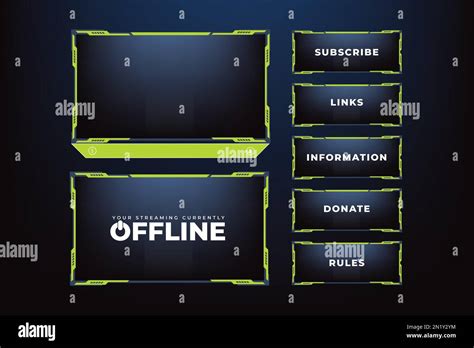 Live Streaming Overlay Vector For Online Gamers Online Gaming Frame