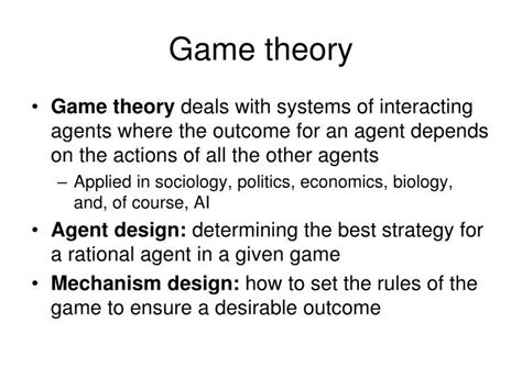 PPT Game Theory PowerPoint Presentation Free Download ID 2258012