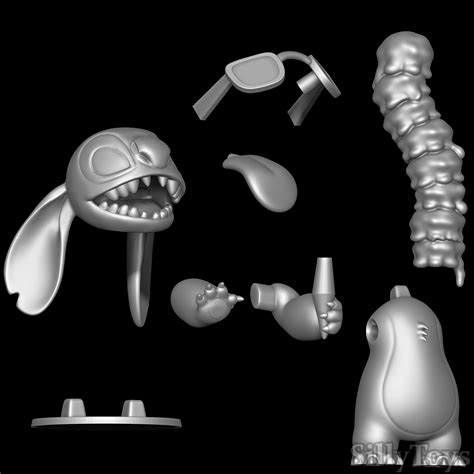 Stitch With Ice Cream Lilo And Stitch 3d Model By Sillytoys