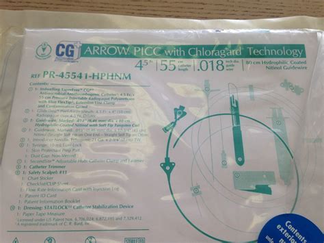 New Arrow Pr 45541 Hphnm Picc With Chloragard Technology 80cm Hydrophilic Coated Nitinol