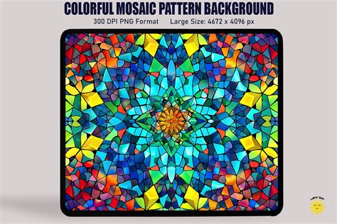 Colorful Mosaic Pattern Background Graphic By Lazy Sun · Creative Fabrica