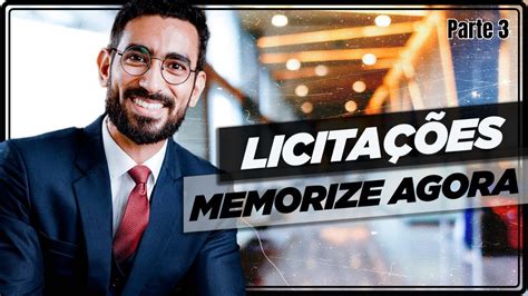 Nova Lei De Licitações Parte 3 Lei 1413321 Em Flashcards Youtube