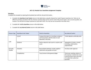 ACC 405 Module 2 1 Assignment Module 2 1 Assignment Karli Kulp ACC 405 Advanced Accounting