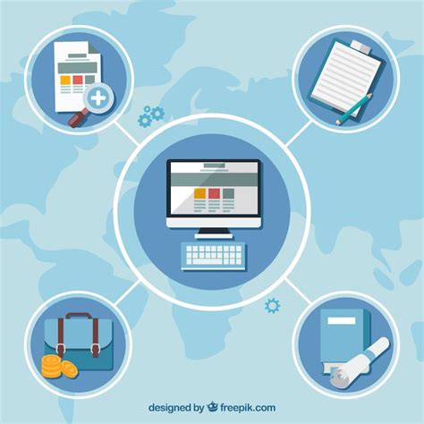 Free Flat Business Diagram Template Nohatcc