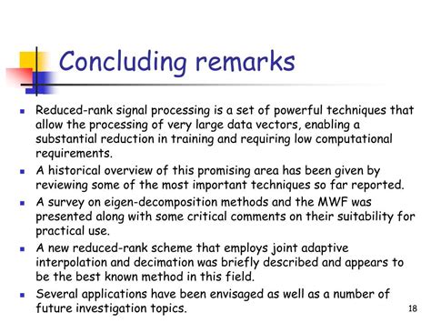 Ppt Reduced Rank Parameter Estimation Techniques Powerpoint