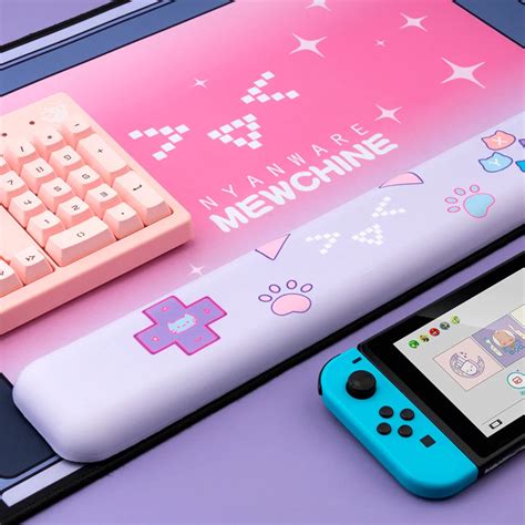Pink Kawaii Mouse Pad Cute Desk Gaming Mat Soft Large Etsy