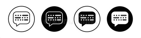 Morse Code Flat Line Icon Set Morse Code Thin Line Illustration Vector Stock Vector
