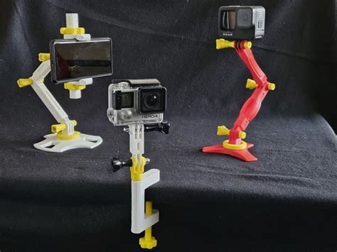Desktop Modular Mounting System For Smartphones GoPro By Rogue Download Free STL Model