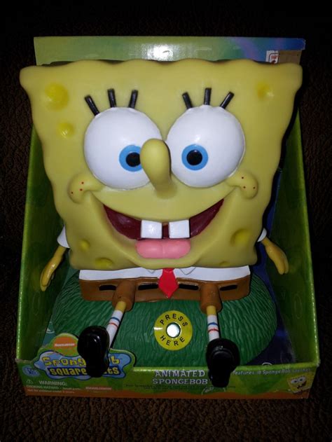 Animated Spongebob Squarepants Push The Button On Base And Hell Dance To His Theme Song And