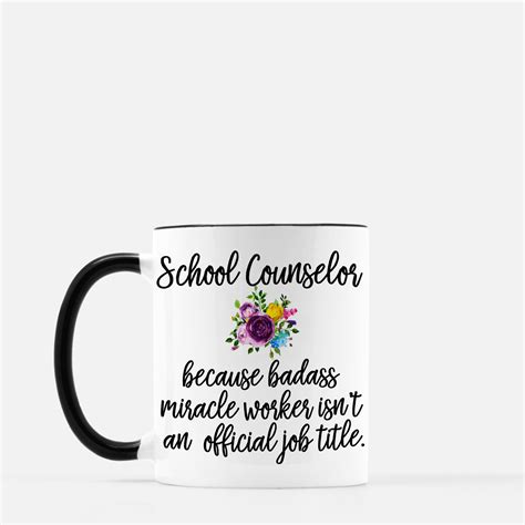 School Counselor Coffee Mug Funny Counselor Mug Counselor Etsy