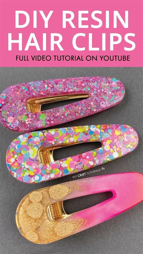 3 Easy Resin Hair Clip Ideas Diy Hair Barrettes Hair Barrettes