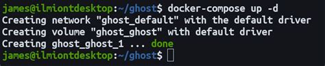 how to deploy a ghost blog with docker