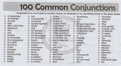 Conjunctions Grammar