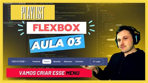 Aula 03 Criando Um Menu Do Zero Utilizando Html E Css Com Flexbox Tutorial Completo Youtube