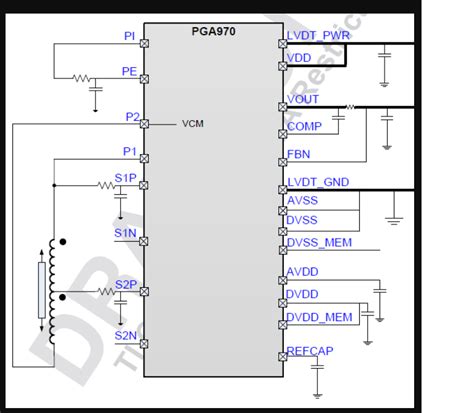 PGA970 The 4 Wire LVDT Sensor Connection For PGA970 Data Converters Forum Data Converters