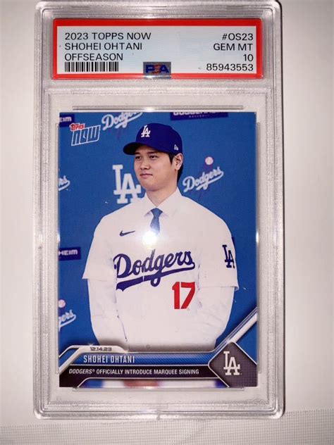 Yahooオークション 【psa10】2023 Topps Now 大谷翔平 カード Mvp 2