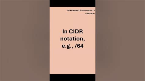 Ccna1 8 Flashcards Configure And Verify Ipv6 Addressing And Prefix Youtube