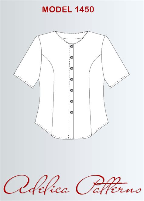 Plus Size Blouse Sewing Pattern For Women In Sizes 32 40 Textillia