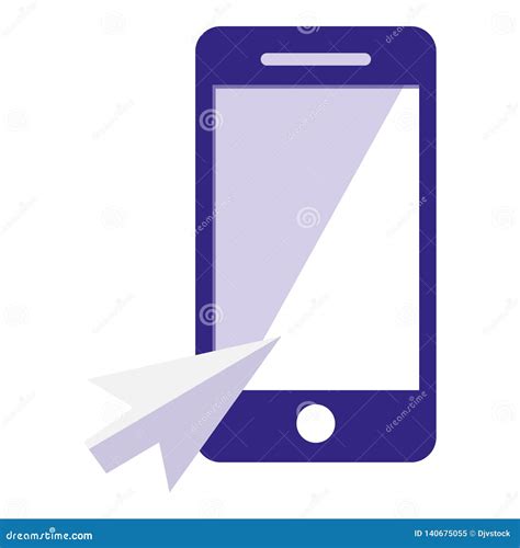 Smartphone With Mouse Cursor Stock Vector Illustration Of Pointer Mobile