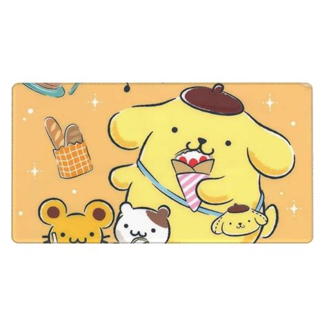 Sanrio Pompompurin Mouse Pad 16x29 5 Inch Computer Keyboard Mouse Pad Waterproof And Non Slip