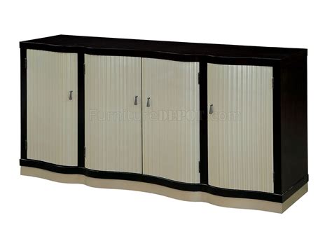 Ornette Cm3353 Dining Room 7pc Set In Espresso And Silver Tone