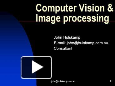 Computer Vision Presentation Free To View