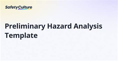 Preliminary Hazard Analysis Template Free Template Preliminary Hazard Analysis Template Free Template