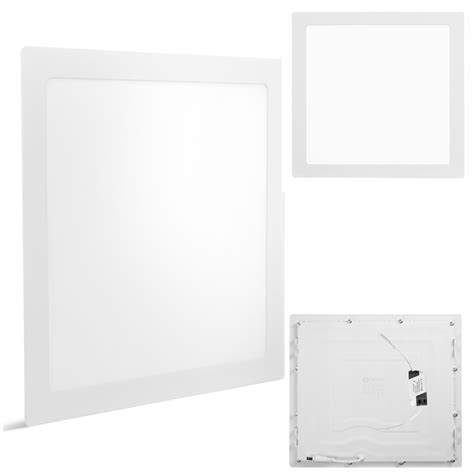Panel Led Podtynkowy W Bia Y X Cm Kwadratowy Wpuszczany Neutralna Cena