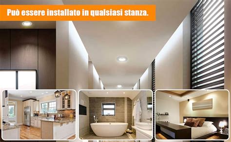 Liper 4 9w Set Da 4 Faretti Led Da Incasso Per Cartongesso Faretto Led