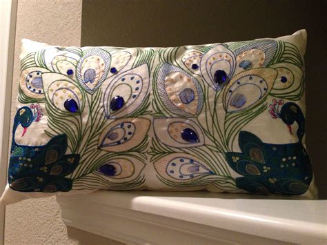 Peacock Color Throw Pillows At Antonio Fore Blog