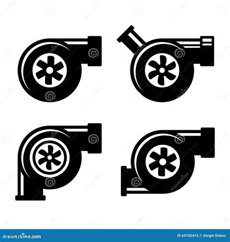 Vector Turbocharger Illustration 83173809