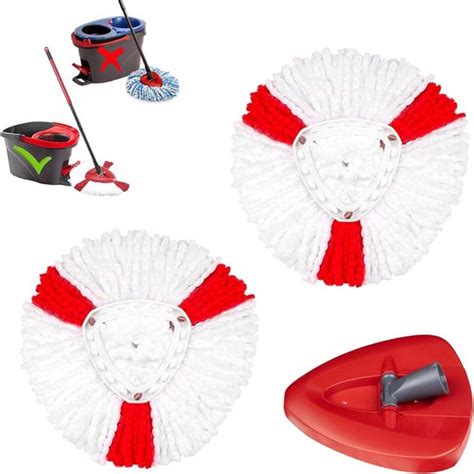 Replacement Mop Head Pack Microfibre Floor Wiper Head For Vileda And O Cedar Easywring Bol