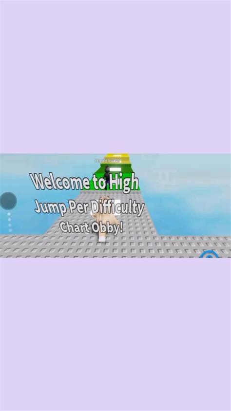 Noob S High Jump Per Difficulty Chart Obby Roblox