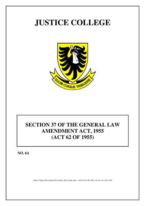 6a Section 37 Of The General Law Amendment Act 1955 Justice