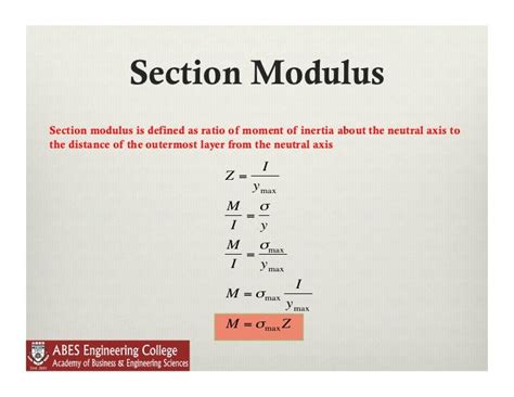 What Is Section Modulus What Is Its Significance At Mike Modzelewski Blog