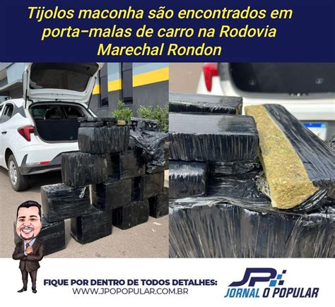 Polícia Rodoviária encontra tijolos de maconha em porta malas de carro
