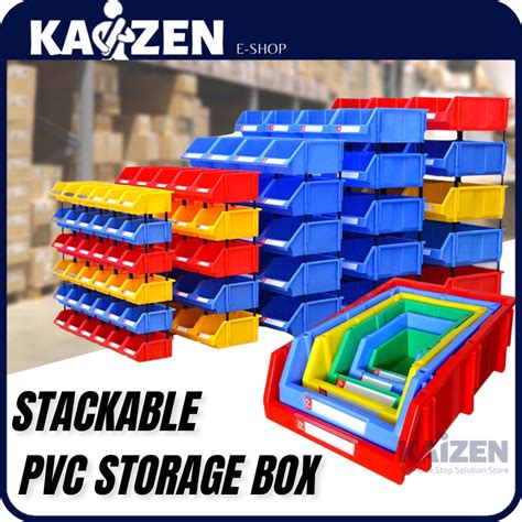 PVC Storage Box Stackable Hardware Spare Part Storage Box Heavy Duty Storage Box Multipurpose