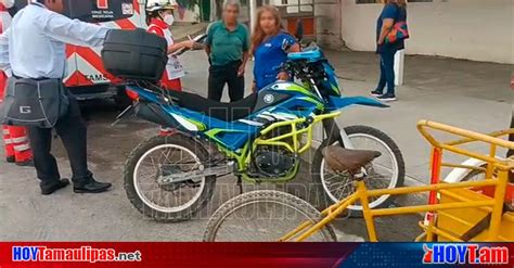 Hoy Tamaulipas Accidentes En Tamaulipas Motociclista Choco Contra
