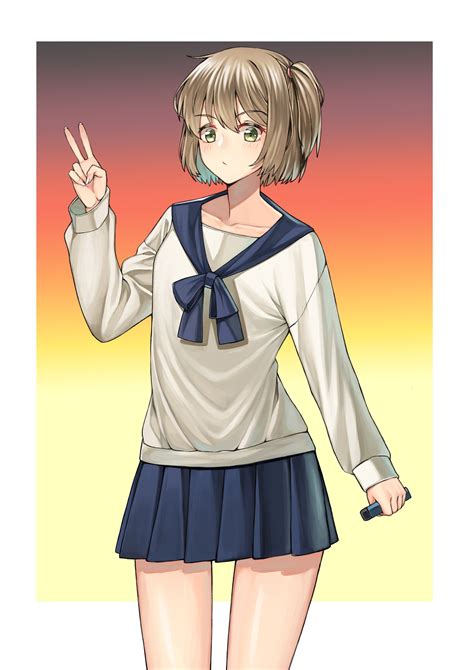 Nanni On Twitter 여고생 교복 일러스트 커미션 制服 女子高生