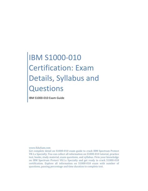 Ppt Ibm S1000 010 Certification Exam Details Syllabus And Questions
