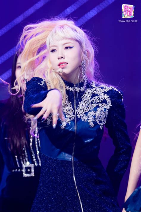 210328 Purple Kiss Ponzona At Inkigayo Kpopping
