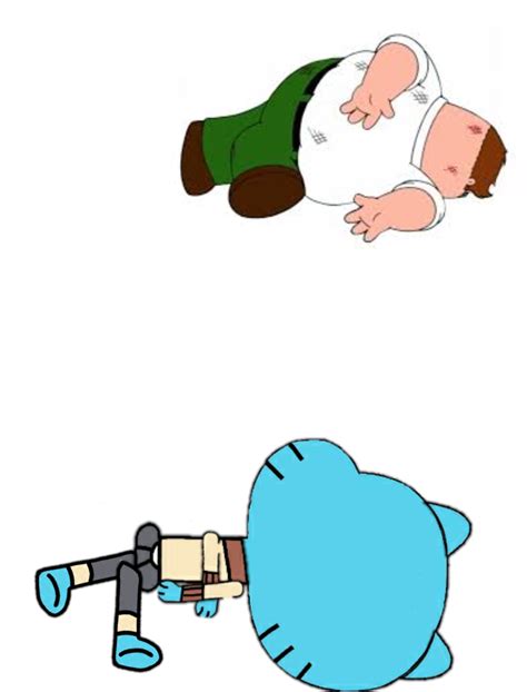 Gumball Copying The Peter Griffin Death Pose By Gamermaster565 On