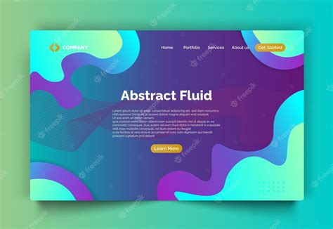 Premium Vector Modern Abstract Fluid Design Template Concepts For