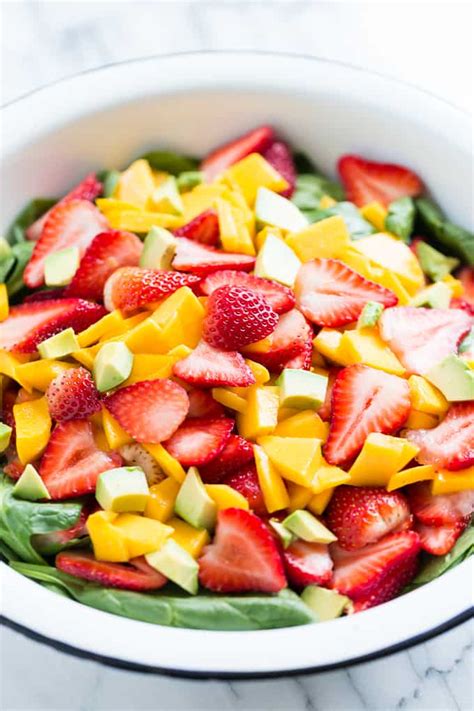 Strawberry Mango Spinach Salad Get Inspired Everyday