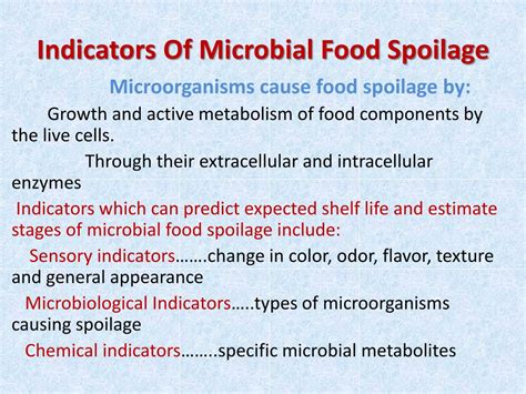 Ppt Microbial Food Spoilage Powerpoint Presentation Free Download