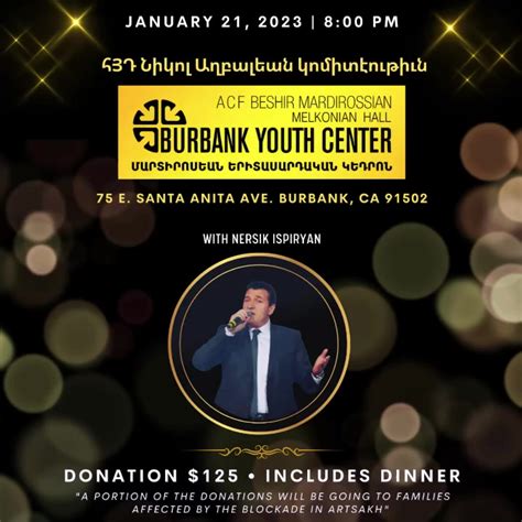 Nersik Ispiryan In Burbank On 1 21 2023 By Arf Aghbalian Chapter