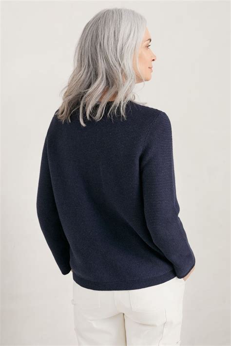 Seasalt Womens Jumper Navy Makers Cotton Jumper Regular Maritime