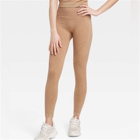 JoyLab Pants Jumpsuits Joy Lab Highrise Ribbed Seamless 78 Leggings Poshmark